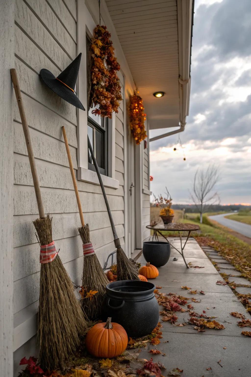 16+ Creative Front Porch Halloween Decoration Ideas - Garden.eco