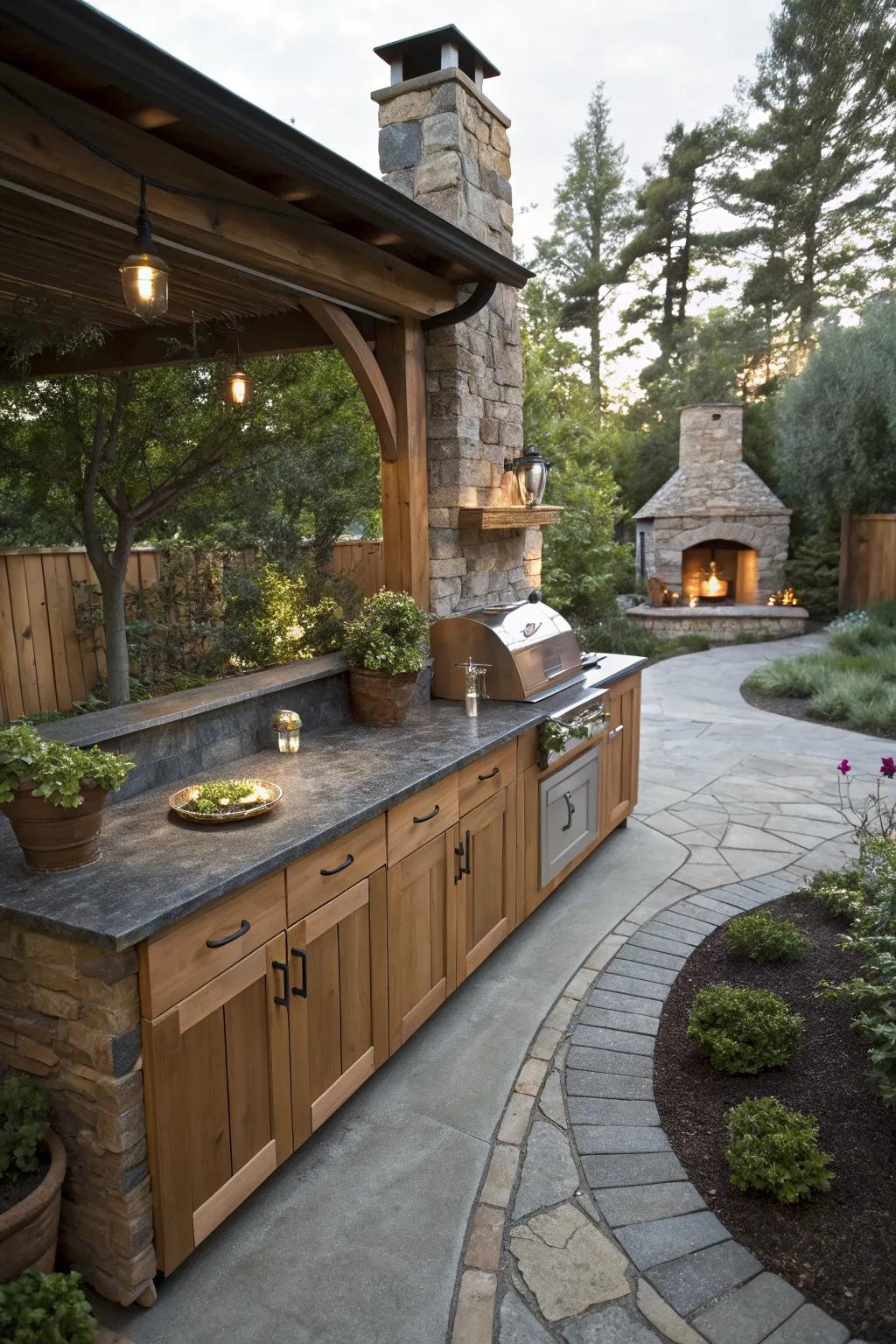 19+ Affordable Outdoor Kitchen Countertop Ideas - Garden.eco