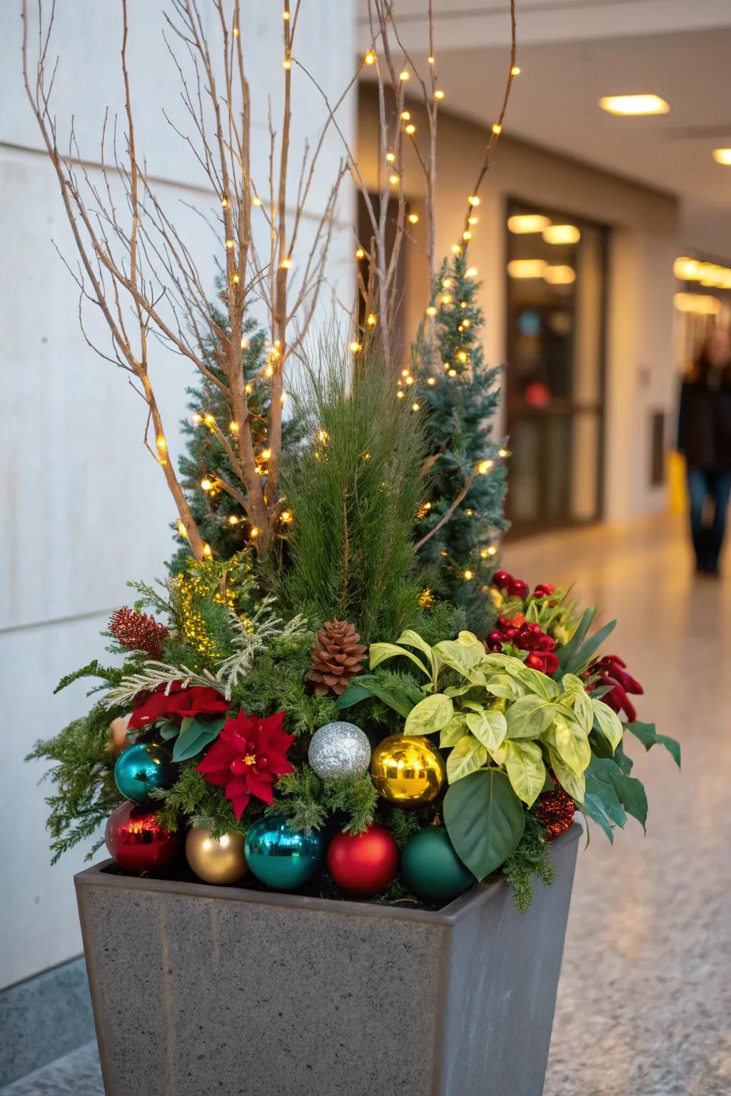16+ Creative DIY Christmas Planter Ideas - Garden.eco