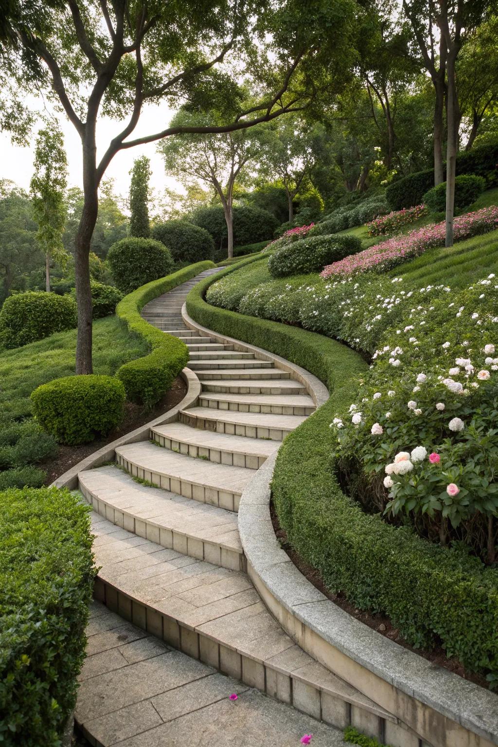 15+ Creative Outdoor Staircase Ideas - Garden.eco