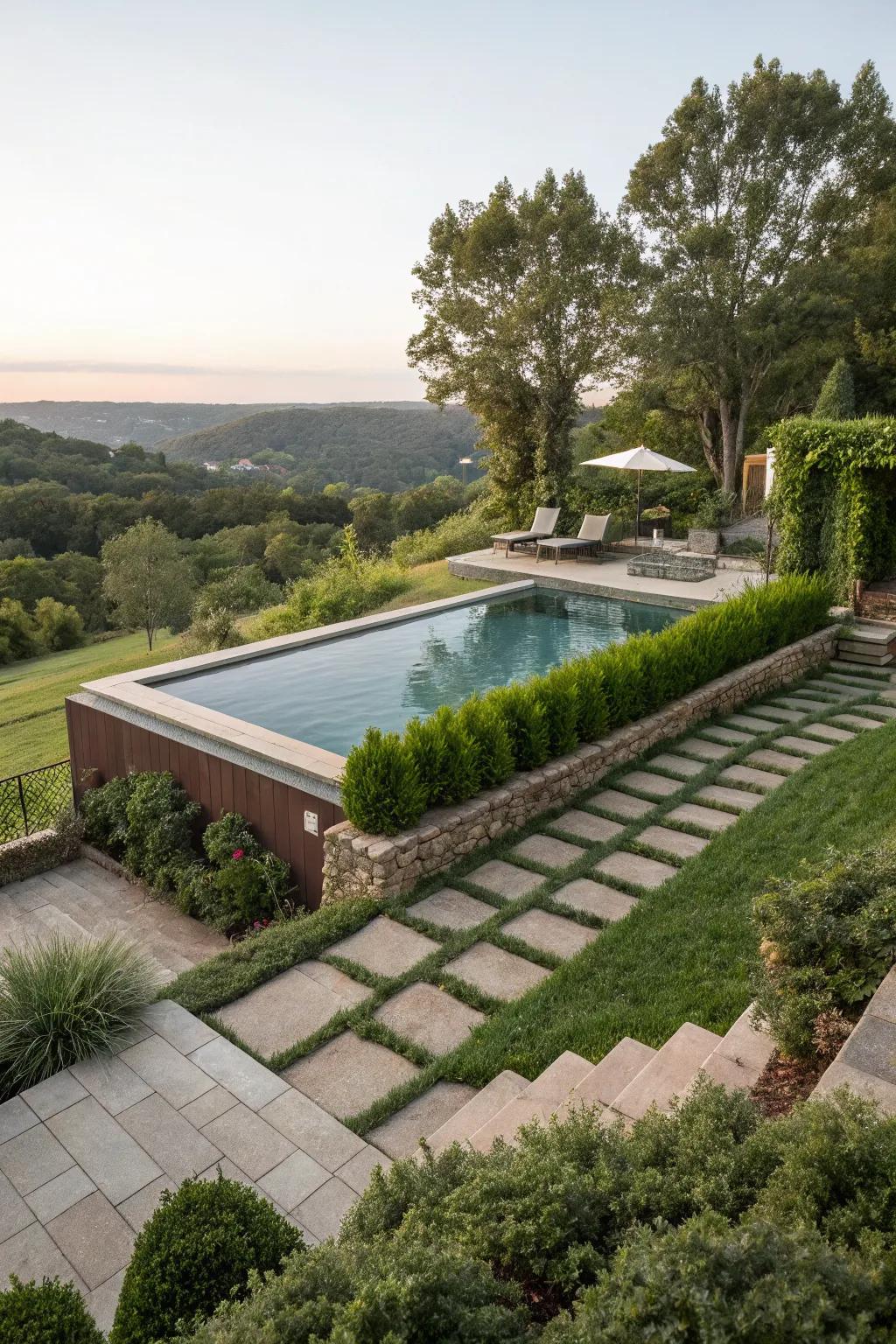 4+ Inspiring Above Ground Pool Paver Ideas - Garden.eco