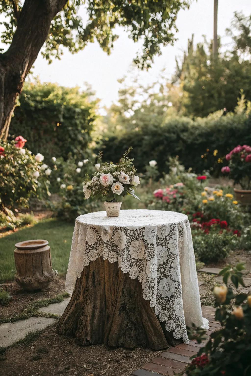 18+ Inspiring Outdoor Tree Stump Table Ideas - Garden.eco