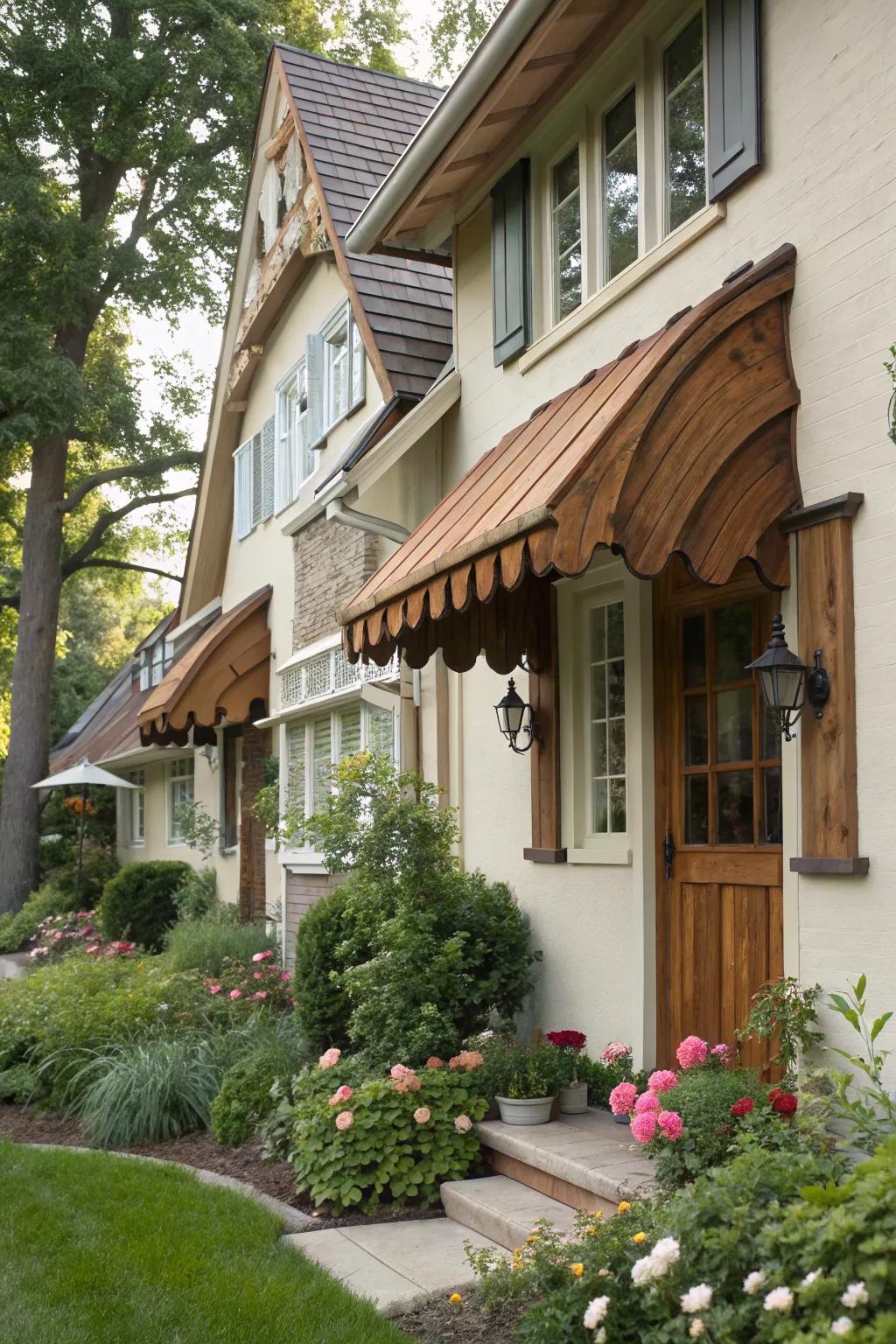 18+ Charming Wood Window Awning Ideas - Garden.eco