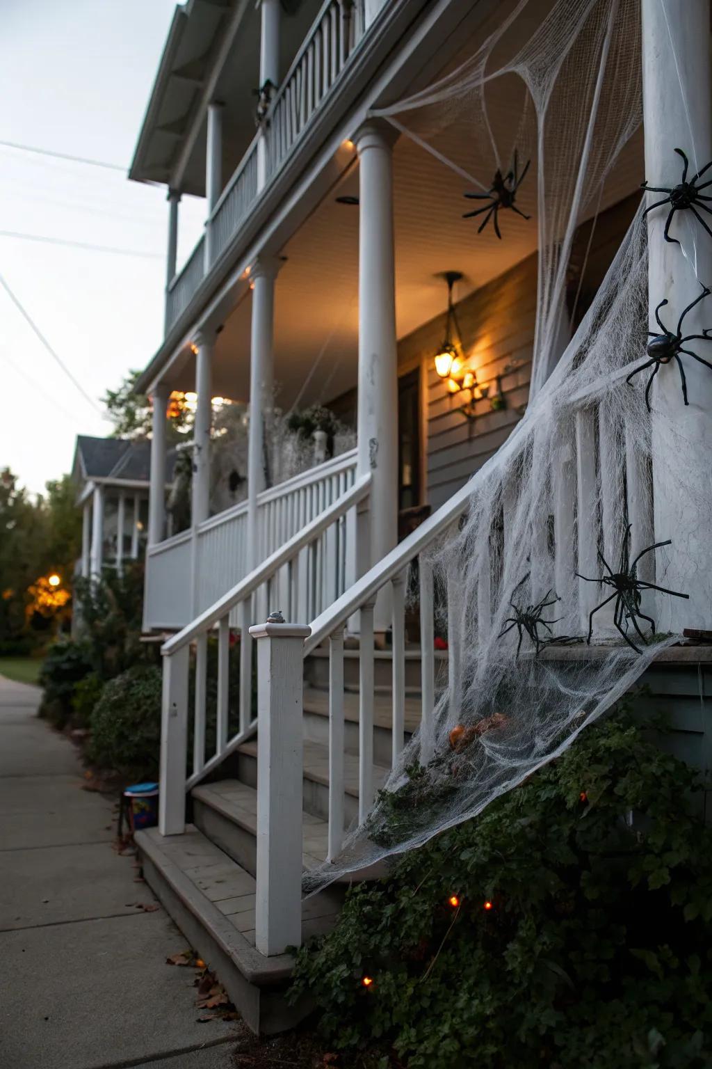16+ Creative Front Porch Halloween Decoration Ideas - Garden.eco