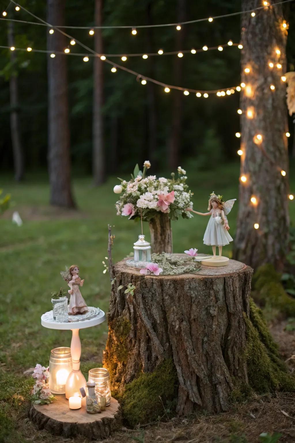 18+ Inspiring Outdoor Tree Stump Table Ideas - Garden.eco