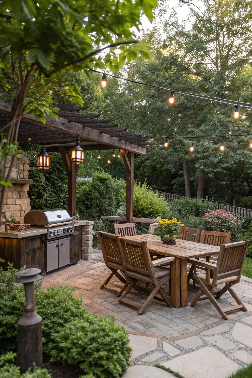 15+ Simple BBQ Area Ideas for Every Garden - Garden.eco
