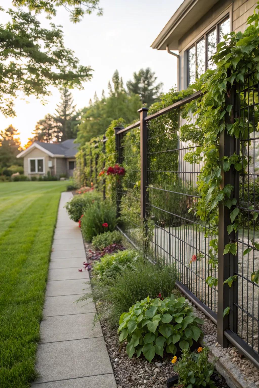 13+ Stunning Metal Fence Ideas for Your Front Yard - Garden.eco