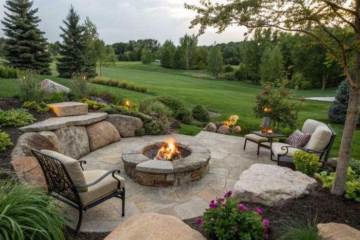 15+ Inspiring Boulder Fire Pit Ideas for Your Backyard