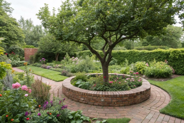 16+ Creative Edging Ideas Around Trees