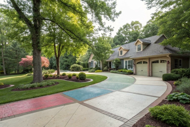 20+ Stylish Concrete and Grass Driveway Ideas