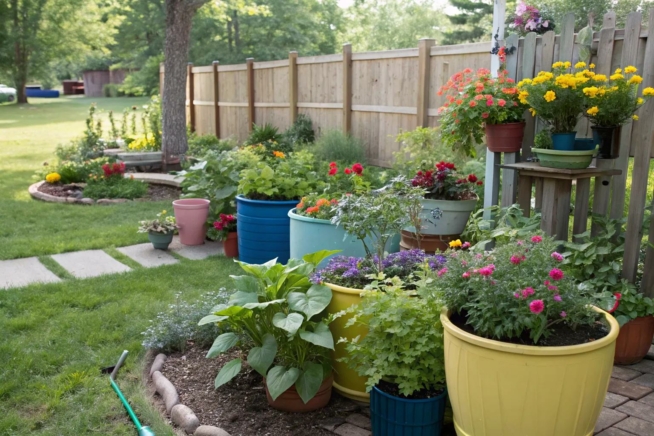 20+ Inspiring Large Container Garden Ideas