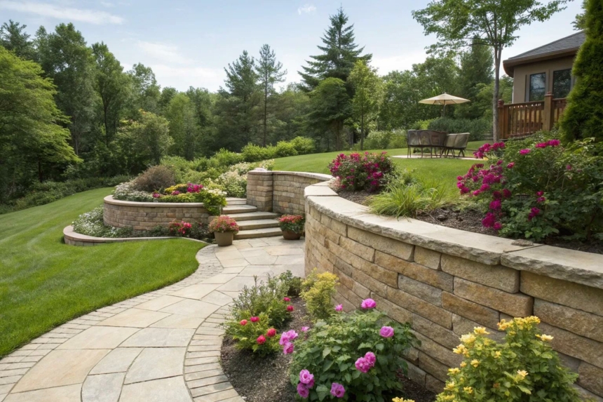18+ Stunning Curved Retaining Wall Ideas
