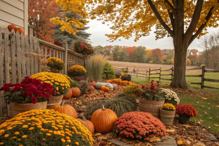 18+ Inspiring Fall Flower Bed Ideas for Your Garden