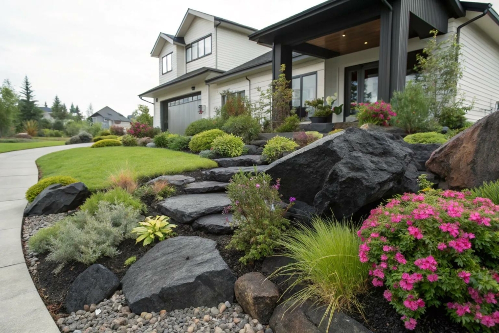 18+ Creative Flat Rock Landscaping Ideas for Your Yard