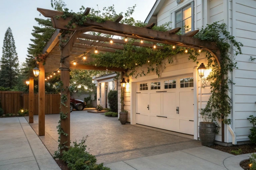 17+ Inspiring Garage Pergola Ideas for Your Home