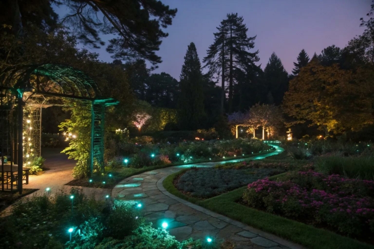 12+ Creative Glow in the Dark Garden Ideas