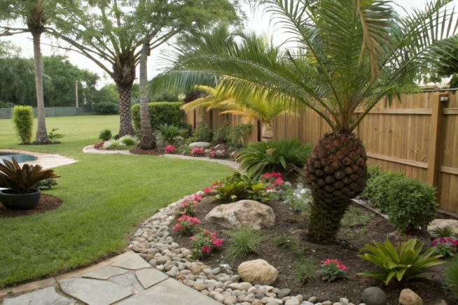 19+ Inspiring Palm Trees Landscape Ideas