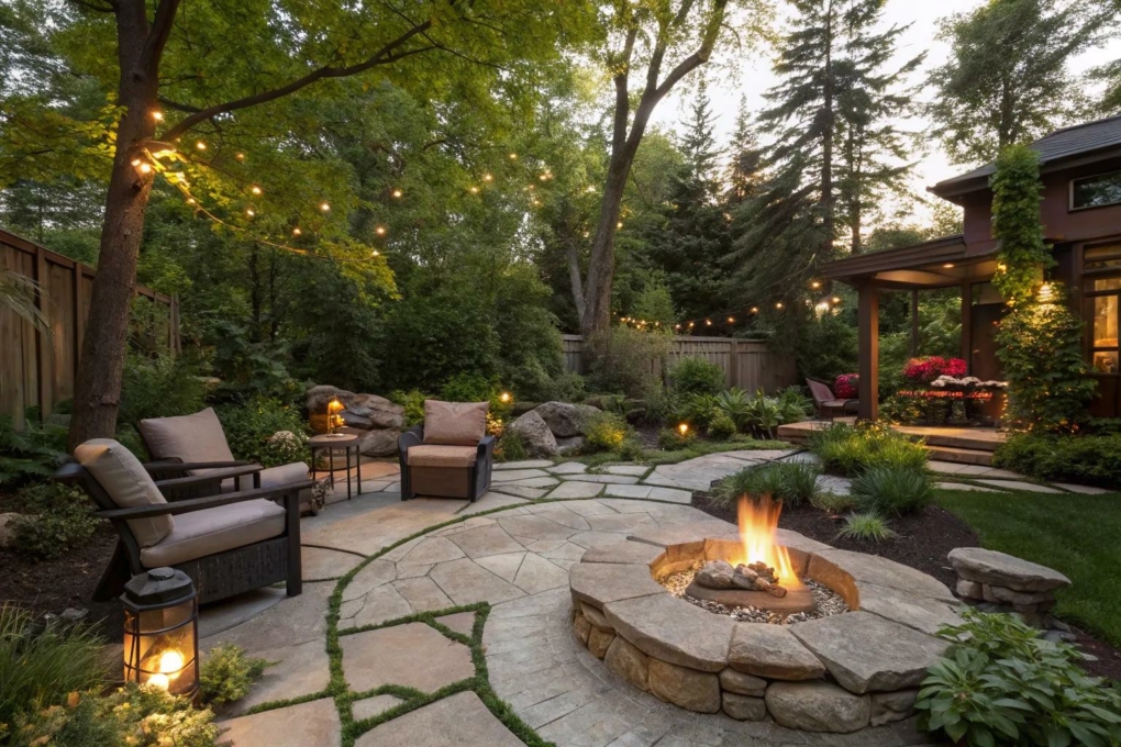 14+ Stunning Natural Rock Fire Pit Ideas