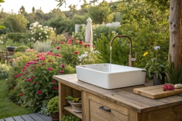 14+ Creative Outdoor Utility Sink Ideas