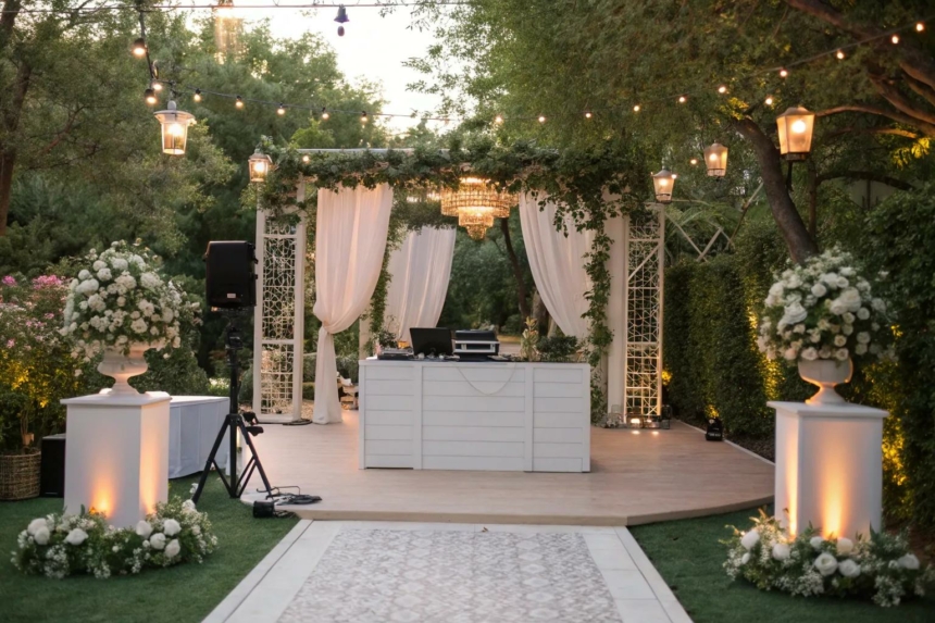 12+ Creative Outdoor Wedding DJ Setup Ideas