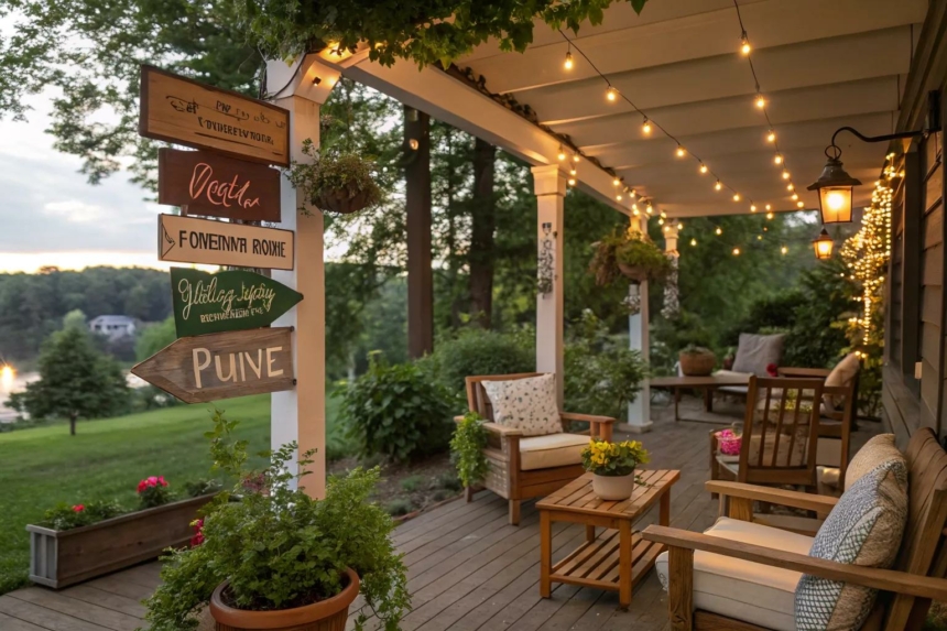 15+ Creative Patio Signs Ideas for Your Outdoor Space