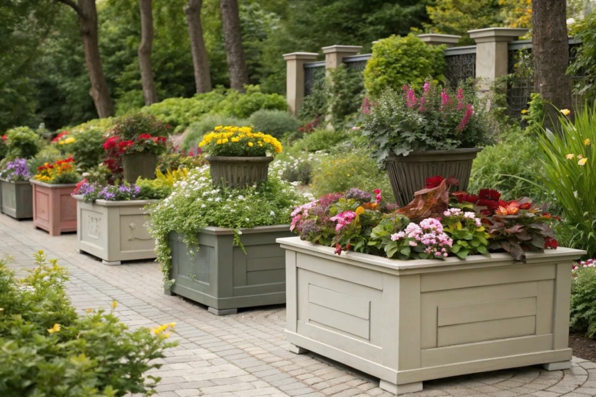 18+ Creative Planter Box Landscaping Ideas
