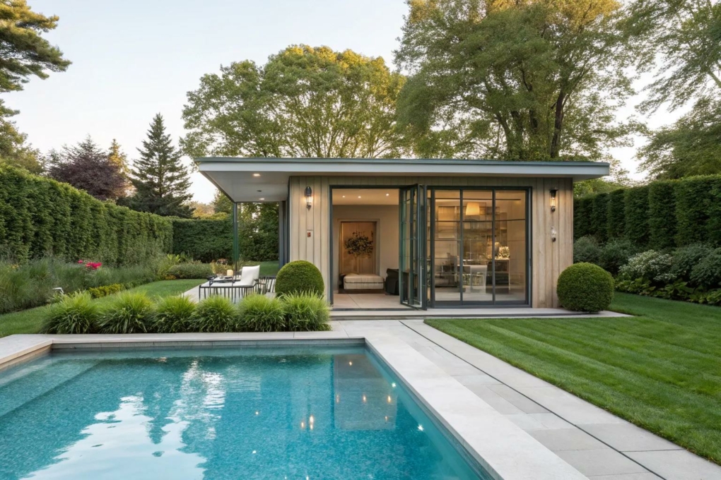 18+ Inspiring Pool Shed Ideas for Your Backyard