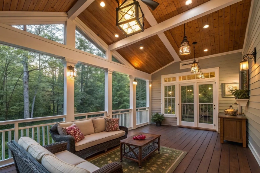 19+ Stylish Screen Porch Ceiling Ideas You'll Love