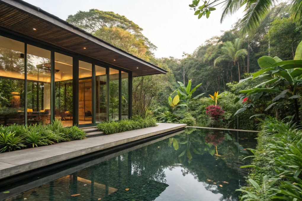 16+ Stunning Tropical House Design Ideas
