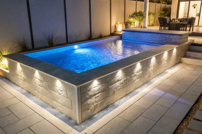 19+ Stylish Stone Around Pool Ideas