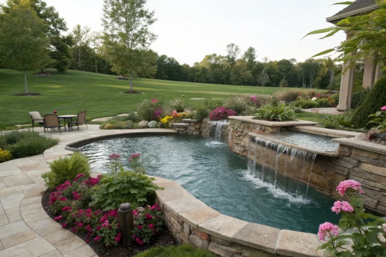 15+ Stunning Pool Waterfall Ideas to Transform Your Backyard