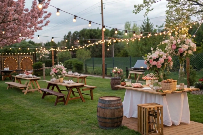 5+ Charming Backyard BBQ Wedding Ideas