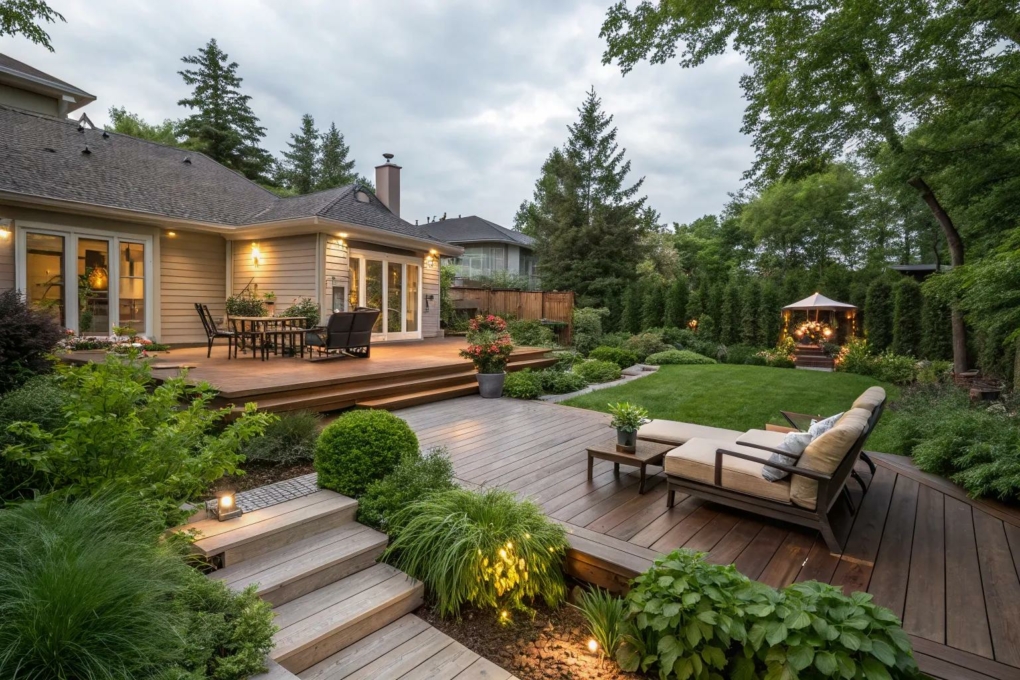 21+ Inspiring Travertine Backyard Ideas