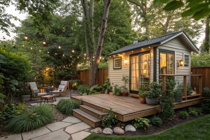 19+ Inspiring Backyard Decks with Hot Tubs Ideas