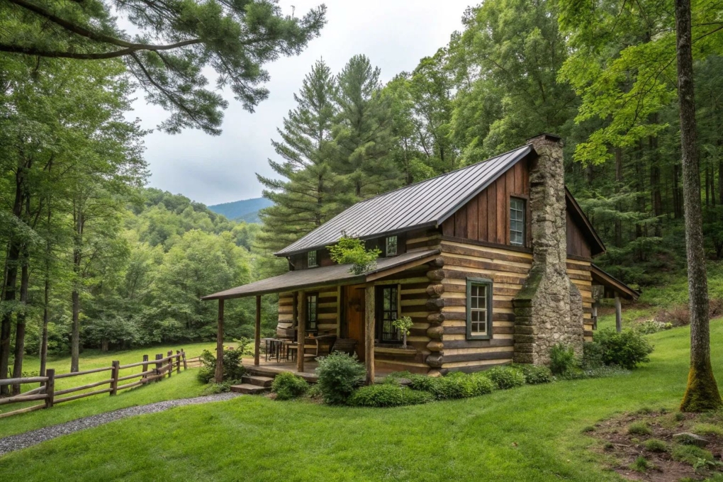 16+ Stunning Cabin Exterior Paint Color Ideas