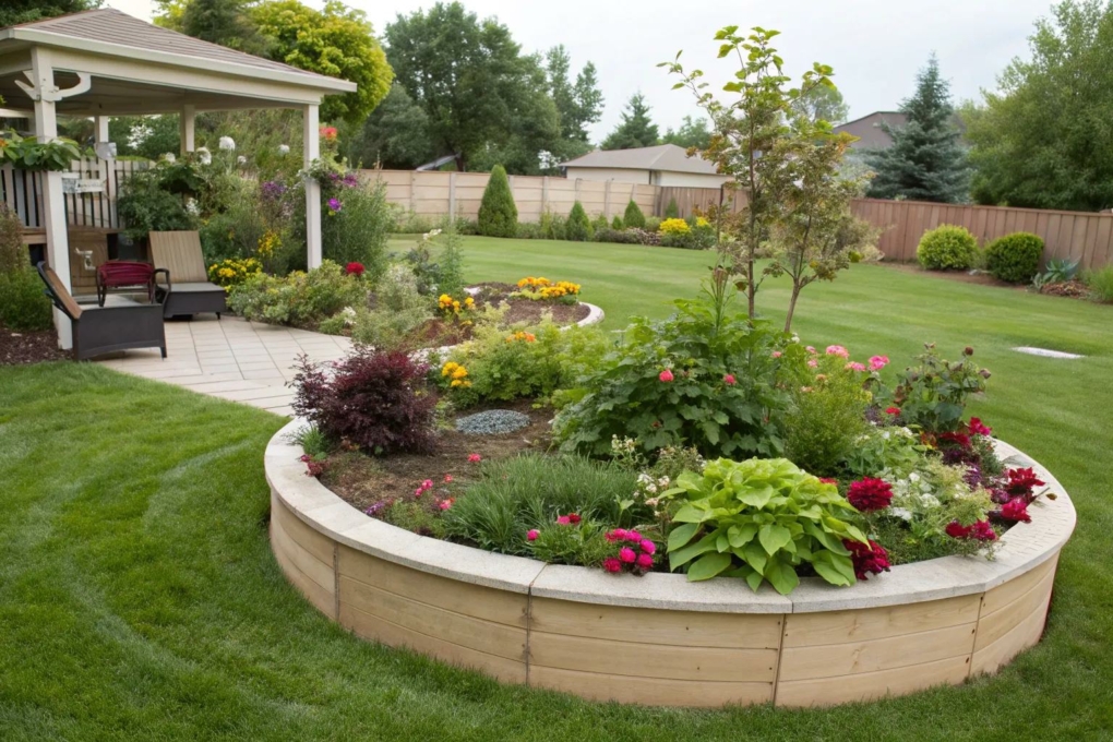 16+ Creative Circular Raised Garden Bed Ideas