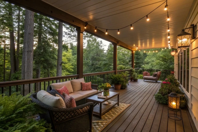 15+ Inspiring Covered Back Deck Ideas
