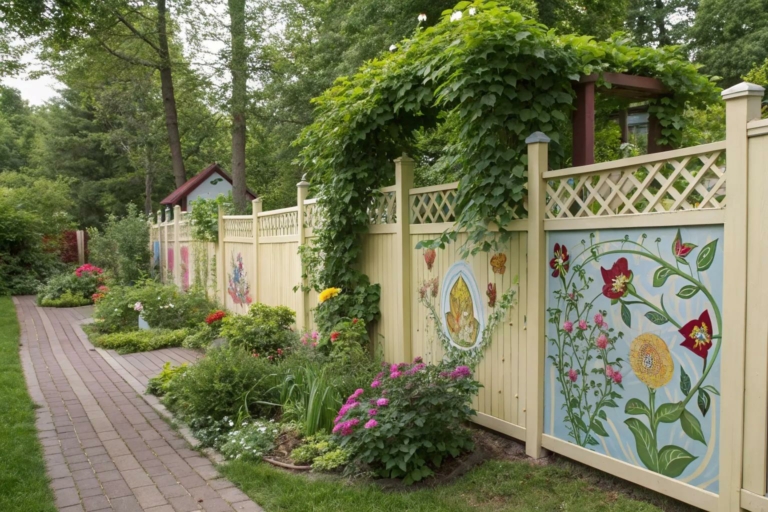 16+ Creative Fence Covering Ideas for Your Backyard