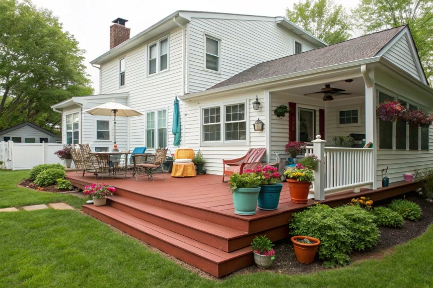 15+ Stunning Deck Colors for a White House