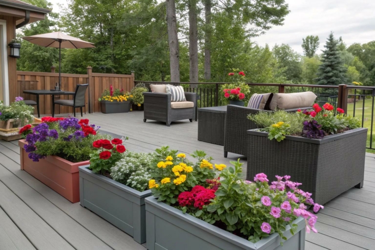 18+ Creative Flower Boxes for Railing Ideas