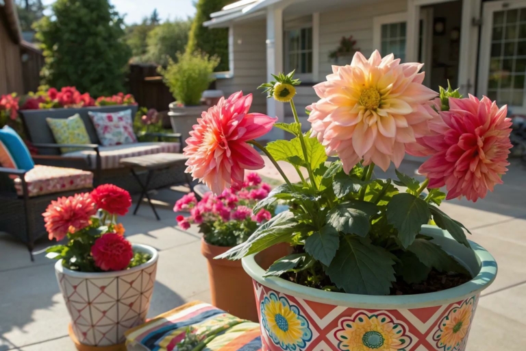 20+ Gorgeous Dinner Plate Dahlias in Pots Ideas