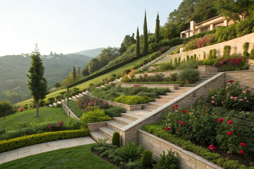 17+ Creative Sloped Backyard Landscaping Ideas