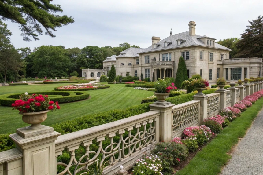 21+ Elegant Estate Style Fence Ideas