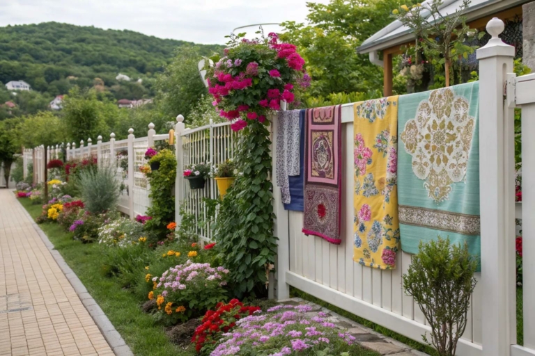 16+ Creative Fence Covering Ideas for Your Backyard