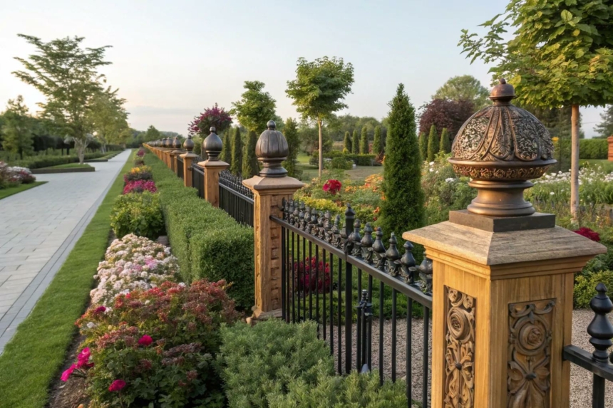 16+ Stylish Fence Post Cap Ideas for Your Yard