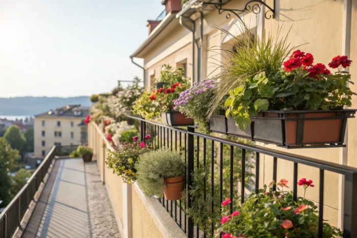 18+ Creative Flower Boxes for Railing Ideas
