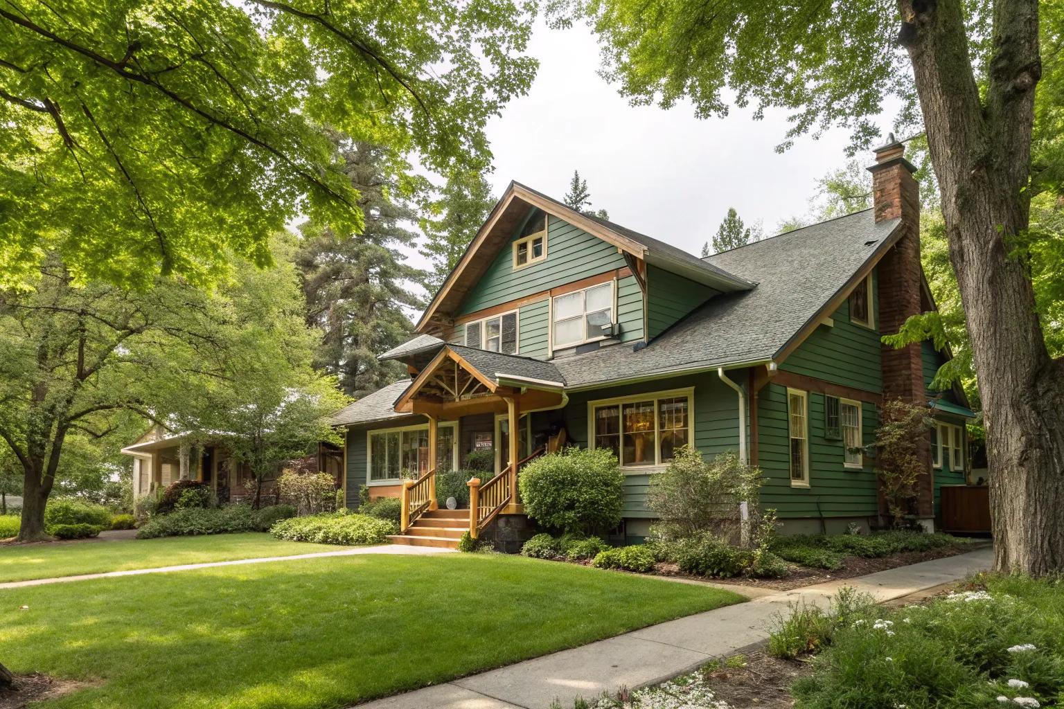 20+ Inspiring Green Exterior Paint Colors Ideas