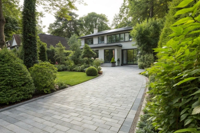 16+ Inspiring Grey Block Paving Driveway Ideas