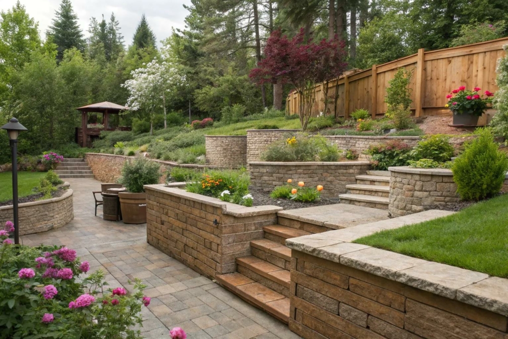18+ Stunning Curved Retaining Wall Ideas