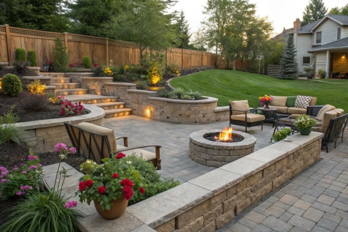 17+ Creative Terraced Steps Landscape Ideas